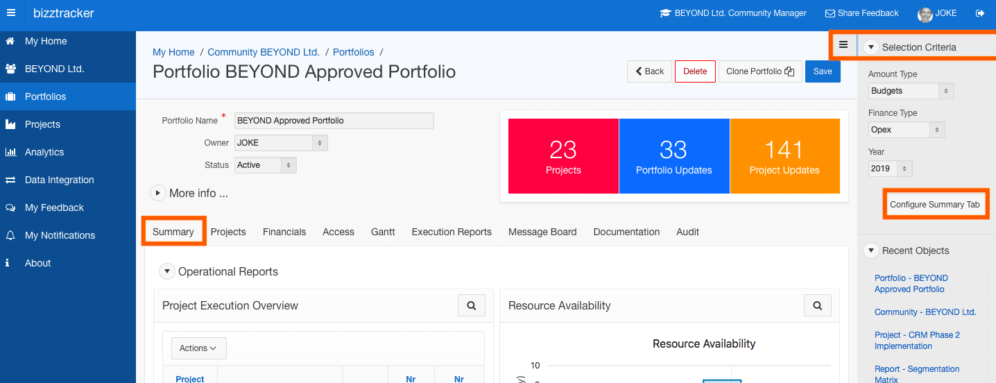 Personalizing project, program and portfolio dashboards – Academy Personalizing project, program and portfolio dashboards – Academy